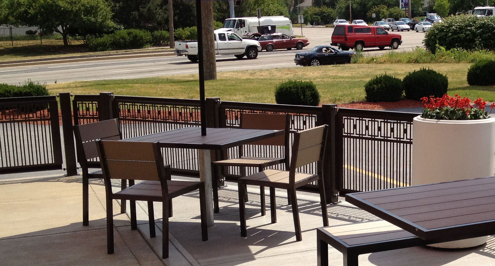 Commercial Patio Fencing | Wausau Tile