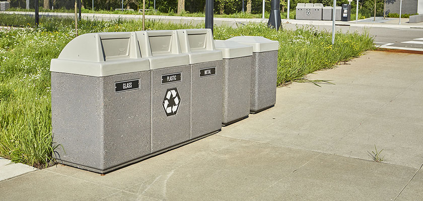 Recycling Receptacles | Wausau Tile
